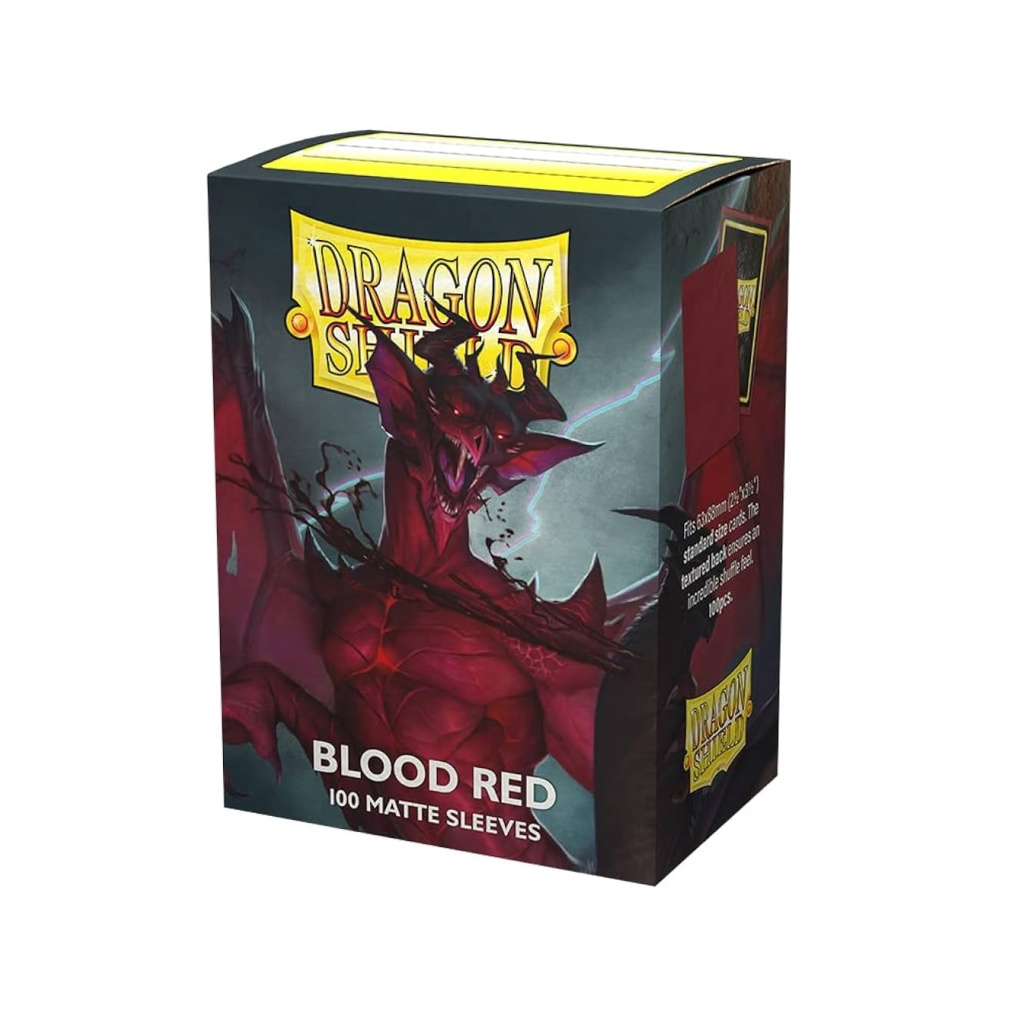FOLIOS - Dragon Shield - Matte - Blood Red (100un) - Bazaar of Baghdad